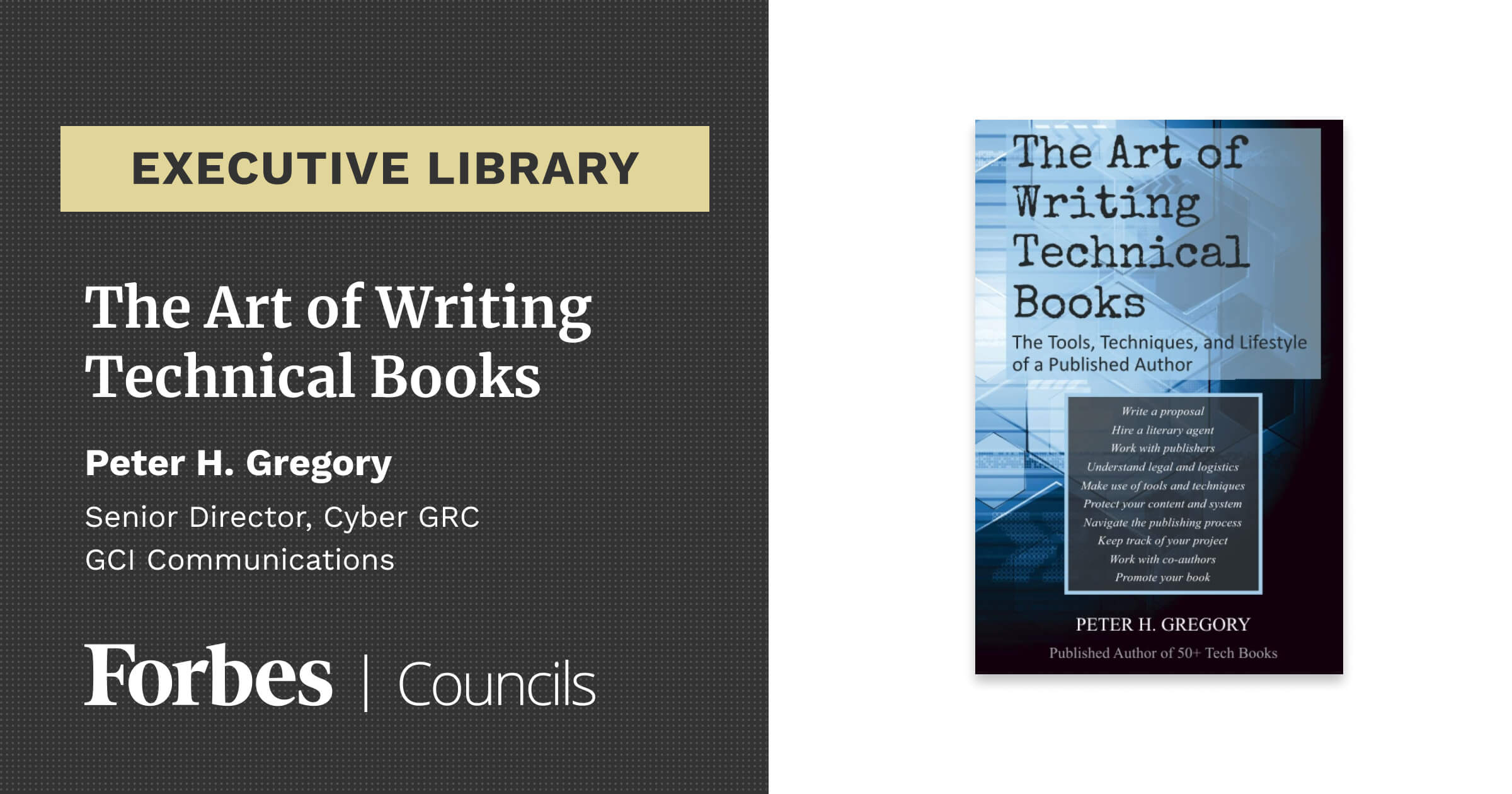 The Art of Writing Technical Books by Peter H. Gregory